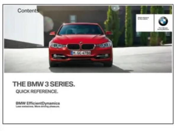 Original BMW F30 LCI Handbook Buku Manual Book Quick Reference - Shop ...