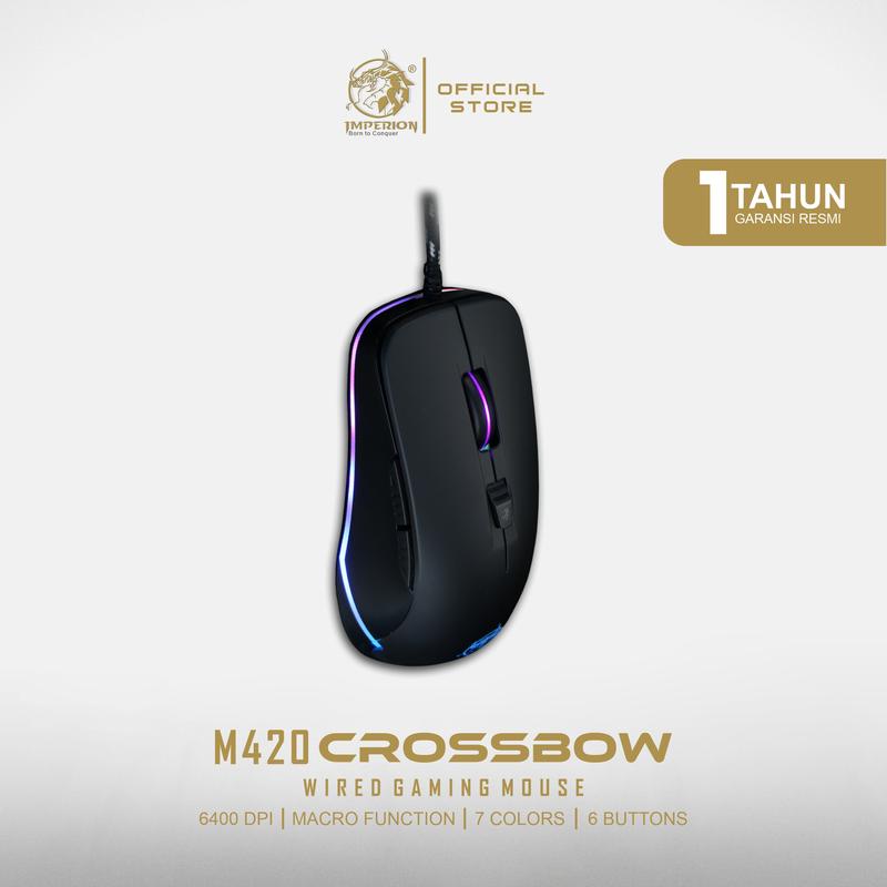 Mouse Gaming Imperion Crossbow M420 - Shop | Tokopedia