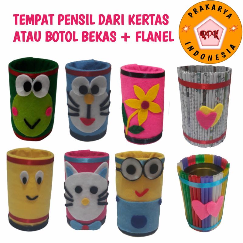 Prakarya botol bekas, Tempat pensil karakter - Shop | Tokopedia