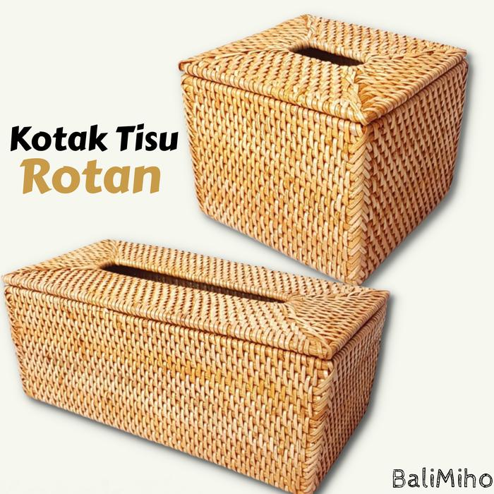 Jual Kotak Tisu Rotan Tempat Tisu Rotan Tempat Tissue Rattan Box Tisue ...