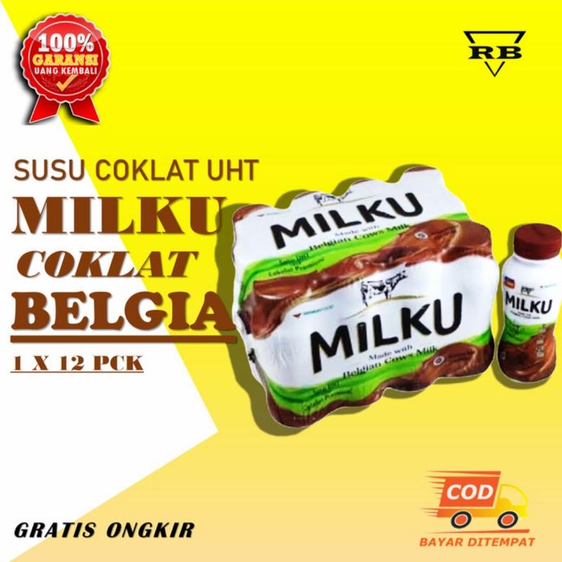 MILKU susu UHT 200 ml x 12 botol - Shop | Tokopedia