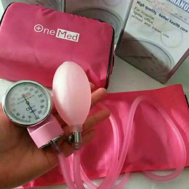 Jual Tensi Aneroid Onemed Tensimeter Kompas ONE MED - Warna Pink - Kota ...