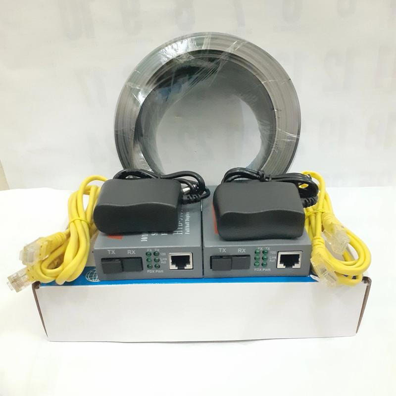 Paket kabel fiber optik DC 75 meter dan sepasang Netlink htb - Shop ...