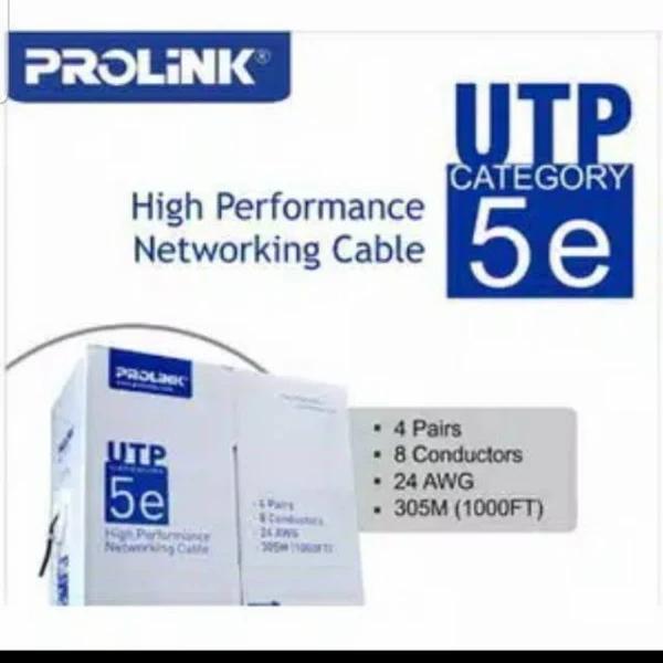 KABEL LAN PROLINK CAT5E ROLL ECER PER 1 METER - Shop | Tokopedia
