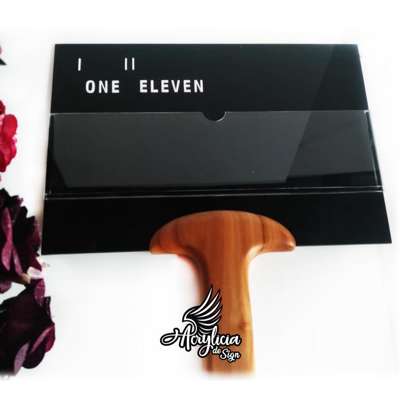 Teak Wood Handle Paging Board / Airport Sign / Papan Jemput Tamu - Shop ...