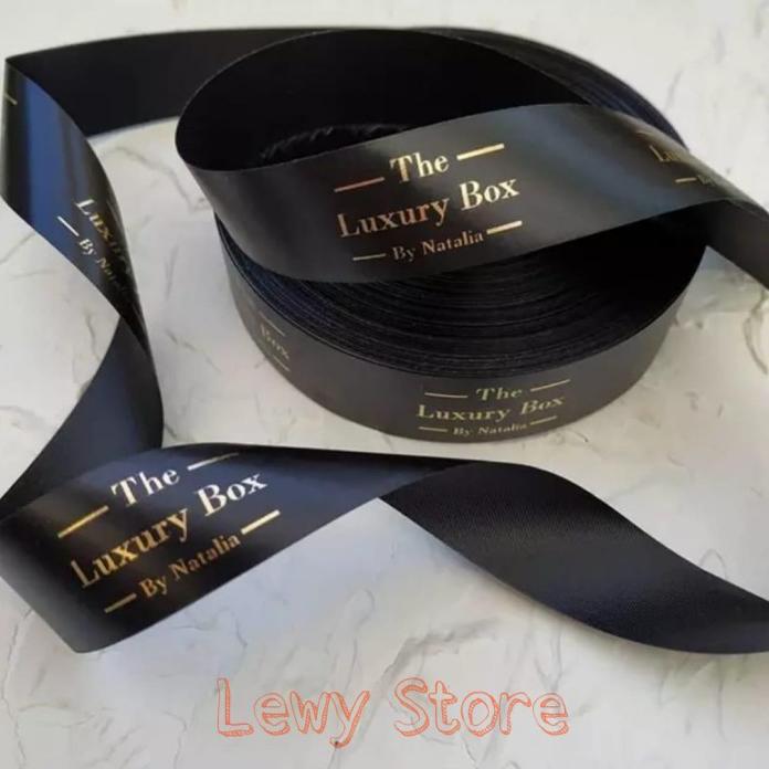 Jual Lewy Store Pita Satin Custom Printing 1 Roll Bahan Import High ...