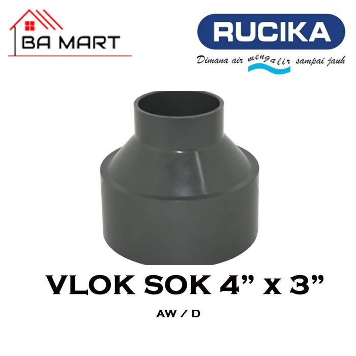 Jual Vlok Sok D AW 4" X 3" Inch Sock D AW Rucika VlokSok - AW - Kota ...