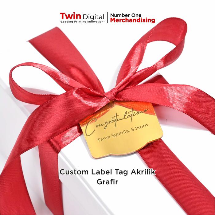 Jual Label Hadiah Akrilik Mirror Custom Grafir - Label Tag Acrylic LTG ...