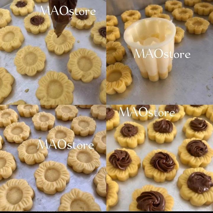 CETAKAN PLUNGER NASTAR KUE KERING FLOWER BUNGA COOKIES 2 motif - Shop ...