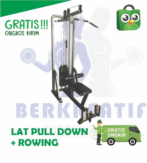 Alat Fitness LAT PULL DOWN & ROWING MACHINE Outdoor - Shop | Tokopedia