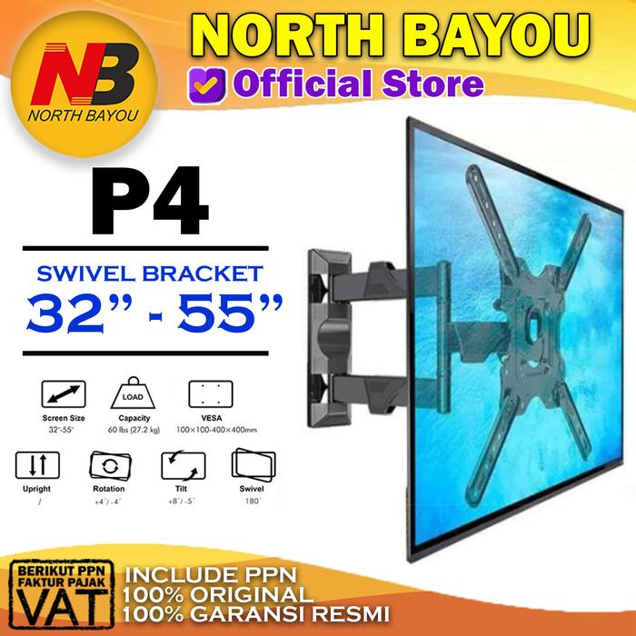 Jual NBP4 Breket Bracket Brecket TV LCD LED mount NB P4 North Bayou ...