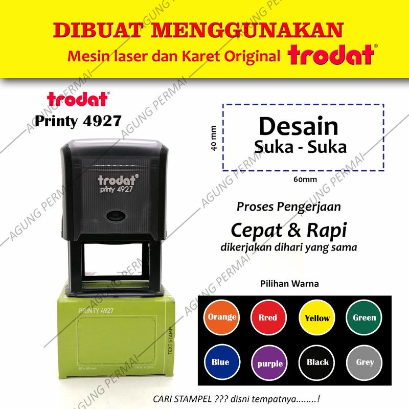 Stempel Otomatis Trodat Printy 4927 - Shop | Tokopedia