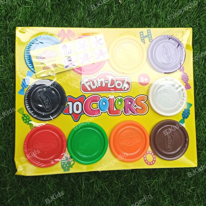 FUN DOH REFILL - 10 COLOUR - Shop | Tokopedia