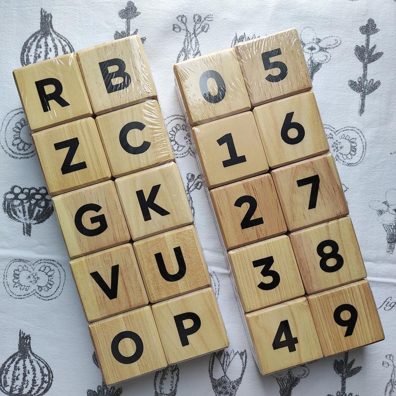 Alphabet & Number Blocks - Mainan Edukasi Kayu ABC Balok - Shop | Tokopedia
