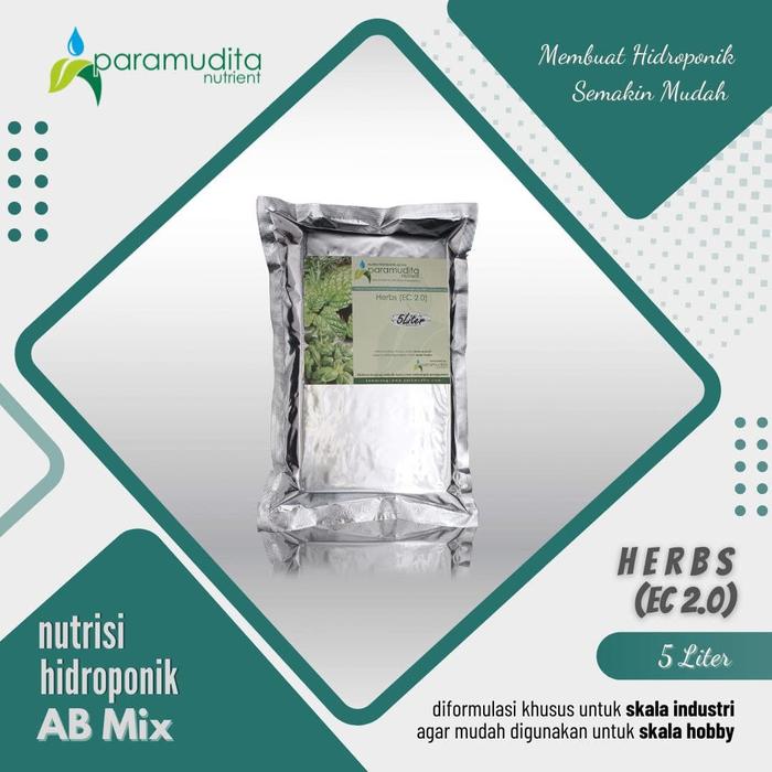 Jual AB Mix Herbs 5 Liter | PARAMUDITA NUTRIENT Nutrisi Hidroponik ...