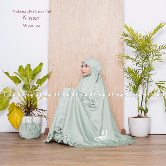 Promo Leesy.id - Mukena Dewasa Daily Kinan Lasercut 2 in 1 Silk Premium ...