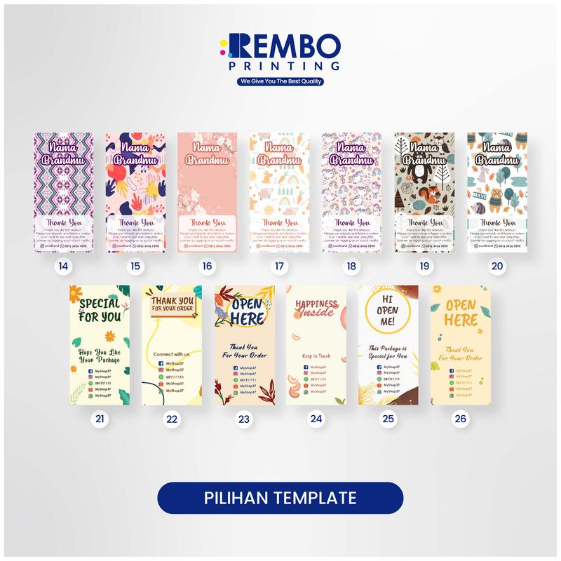 Cetak Stiker Segel Kotak Box Custom Stiker Kotak Segel Kemasan Hampers ...