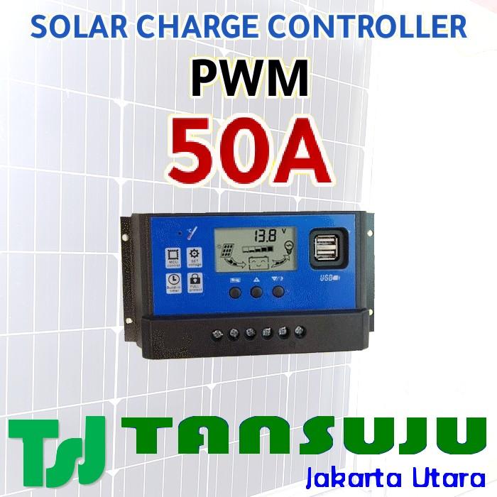 Jual Solar Charge Controller PWM MPPT 50A 60A 100A Pengisi Aki Full ...