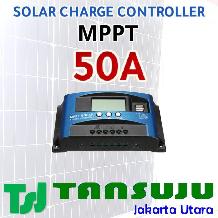 Jual Solar Charge Controller PWM MPPT 50A 60A 100A Pengisi Aki Full ...