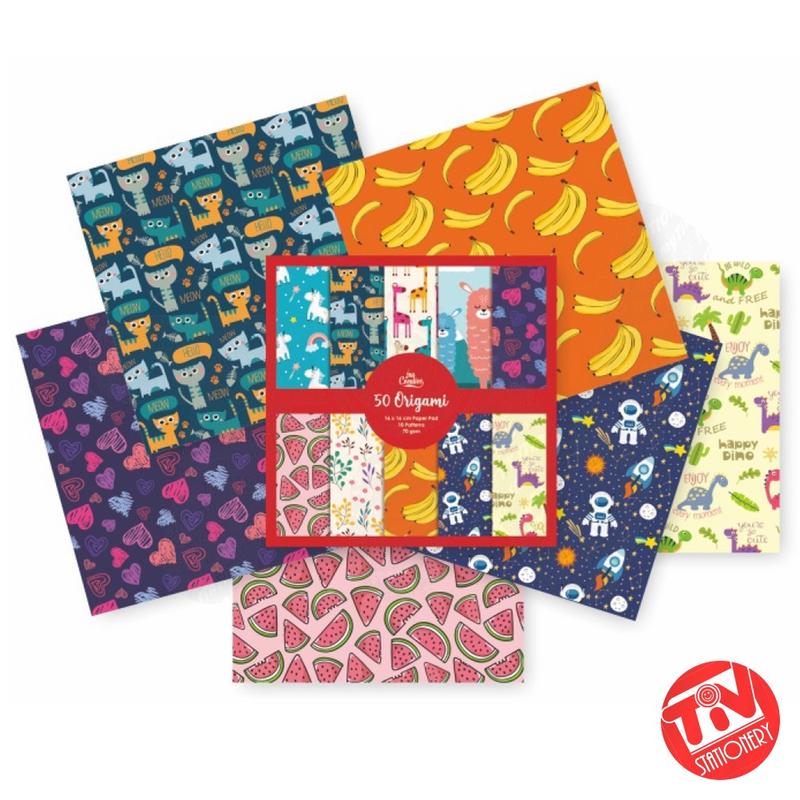 Kertas Origami Ina Creative Motif 16x16 cm 10 pattern (50 lembar ...