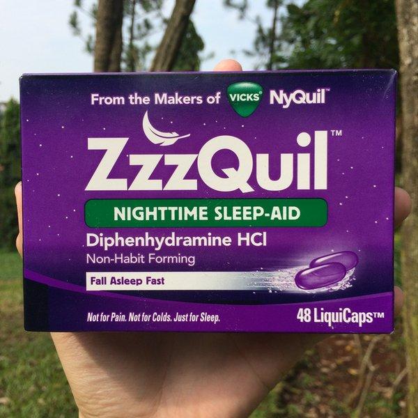 Vick Vicks Nyquil ZzzQuil Night Time Sleep Aid Susah Tidur 24 capsul ...