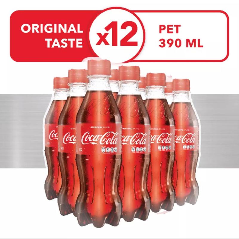 Coca Cola Botol 390 ml 1 Dus isi 12 Botol - Shop | Tokopedia