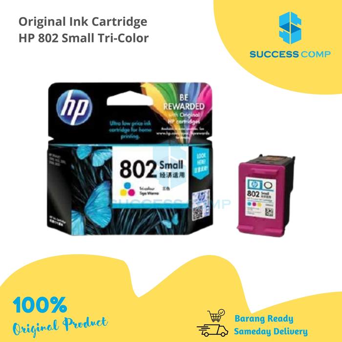 Jual Tinta HP 802 Small Tri Color / Colour Ink Cartridge (CH562ZZ ...