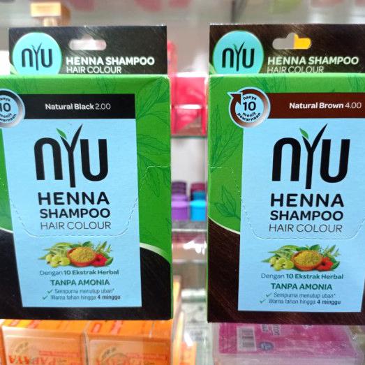 NYU - Henna Shampoo Hair Colour 4x20 ml - Shop | Tokopedia