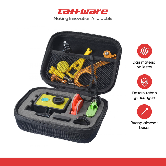Promo TaffSPORT Shockproof Storage Case Small Size For Xiaomi Yi ...