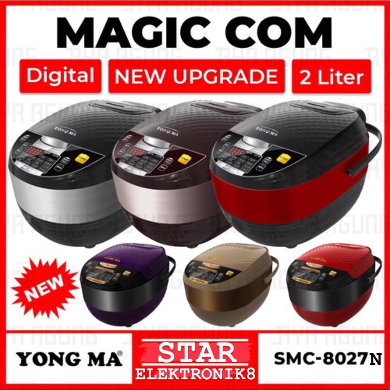 YONGMA Digital YONG MA Rice Cooker Magic Com SMC-8027 SMC8027 MERAH ...