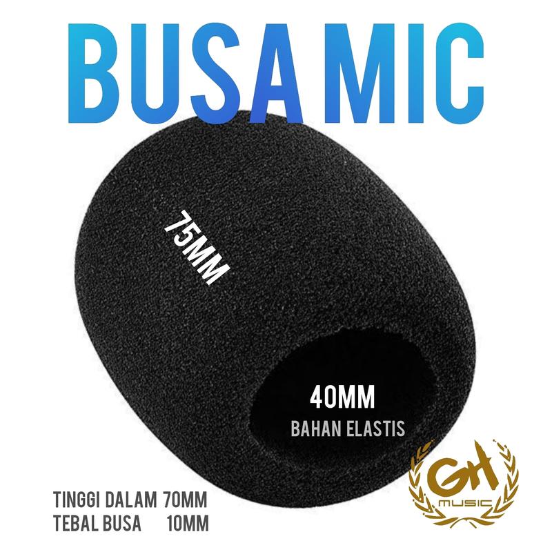 BUSA MIC WIND SHIELD FOAM CONDENSER MICROPHONE - Shop | Tokopedia