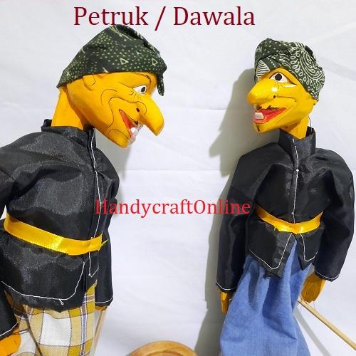Dawala Petruk Wayang Golek Kayu Wayang Sunda Ukuran Kecil Tinggi 35cm ...