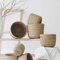 Jual Storage Keranjang Basket Anyaman Lontar Handmade Du Anyam – Kombu ...