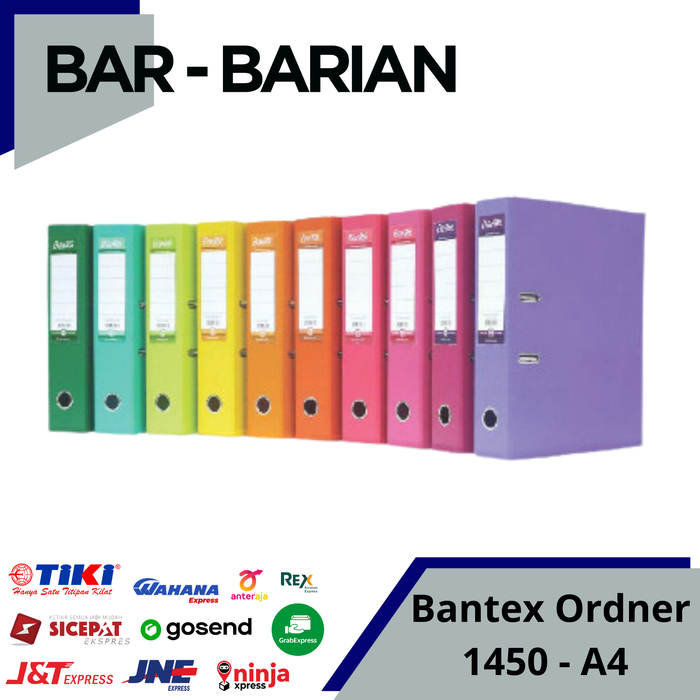 Jual ORDNER BANTEX A4 1450 / BANTEX LEVER ARCH FILE PP UKURAN A4 1450 ...