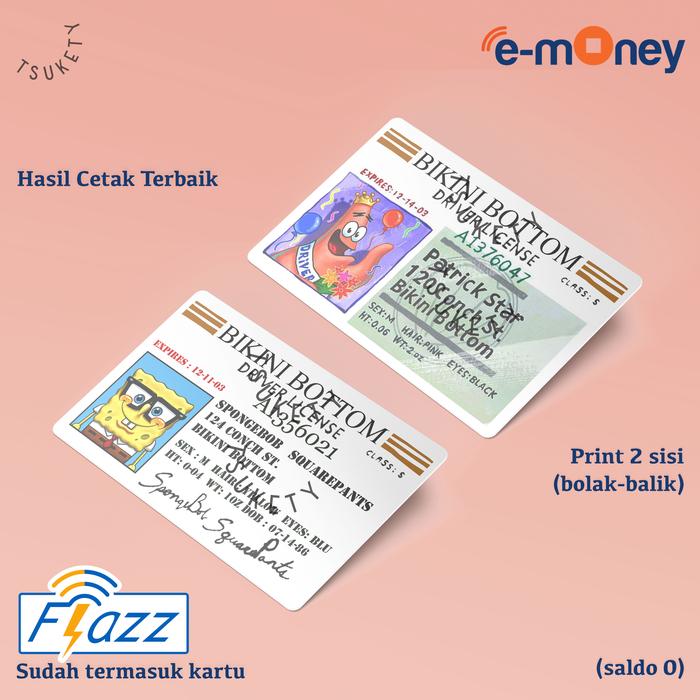 Jual Kartu Emoney Flazz Card Spongebob dan Patrick - Patrick, Bca flazz ...