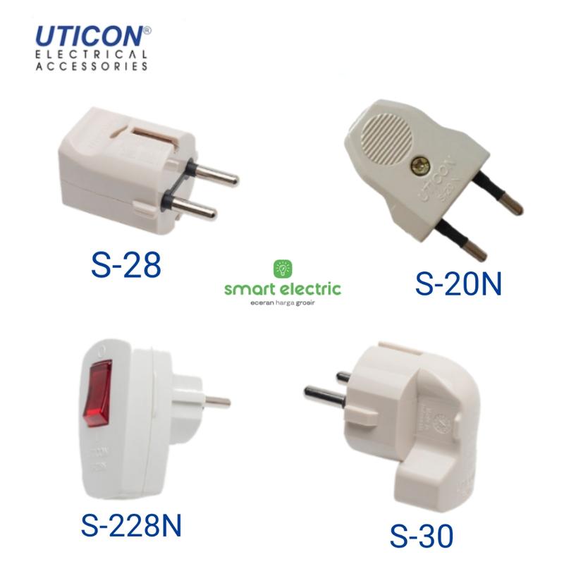 Uticon Steker Arde Colokan Listrik Saklar Lampu Kuningan SNI - Shop ...