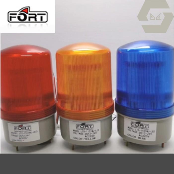 Lampu Rotary Warning Light 4" Multi Volt Buzzer FORT LTD-1101MJ-LED ...