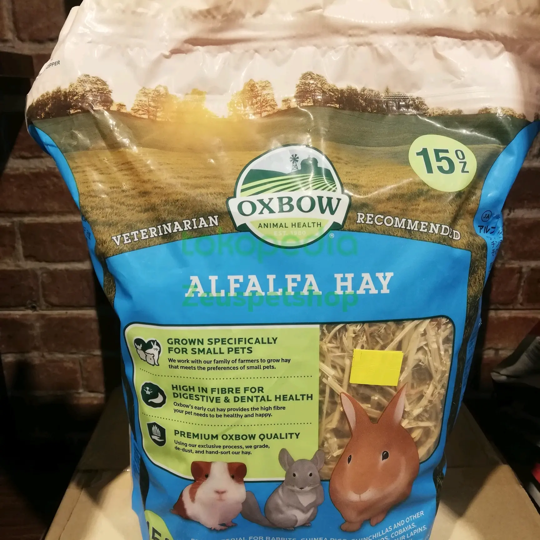 oxbow alfalfa hay 425gr kelinci - Shop | Tokopedia