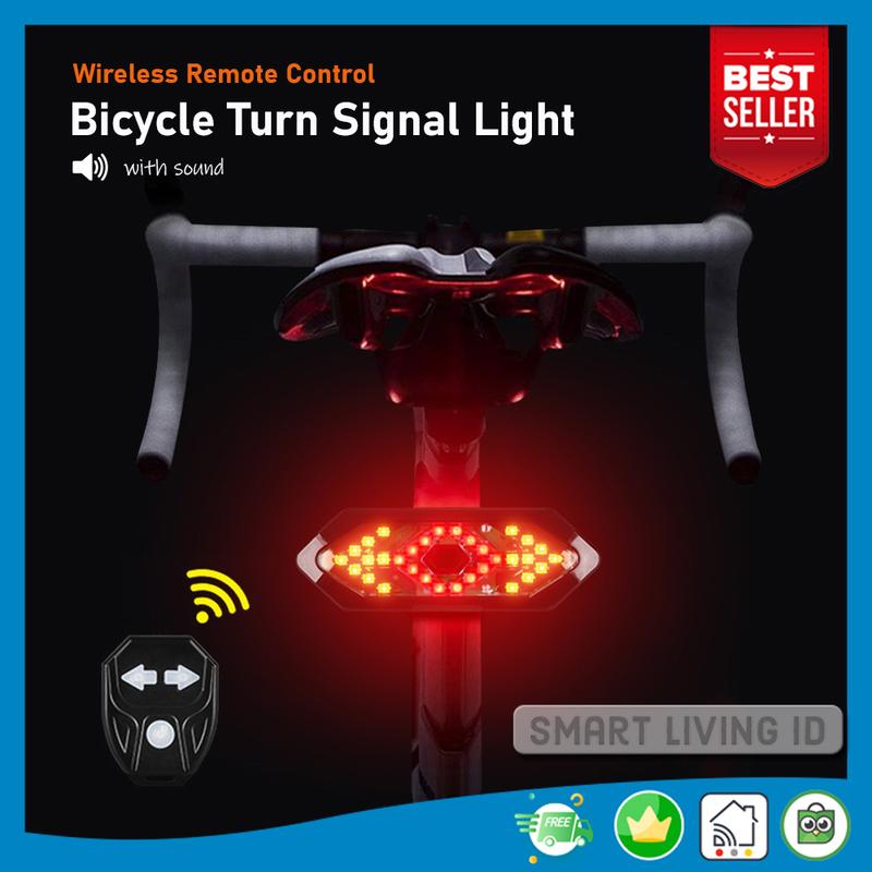 Lampu Sein Sen Sepeda Bicycle Turn Signal Light With Sound USB - Shop ...