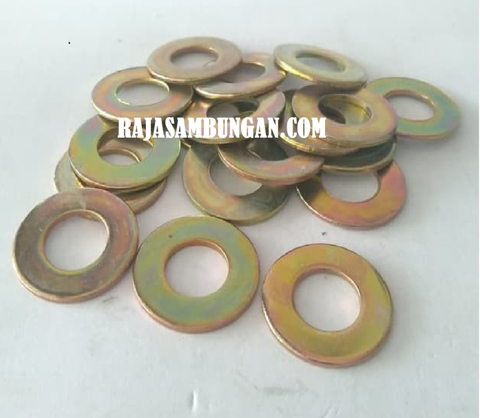 Jual PERPCS Ring Plat Kuningan M 12 Pengencang Baut Washer Plate Kuning ...
