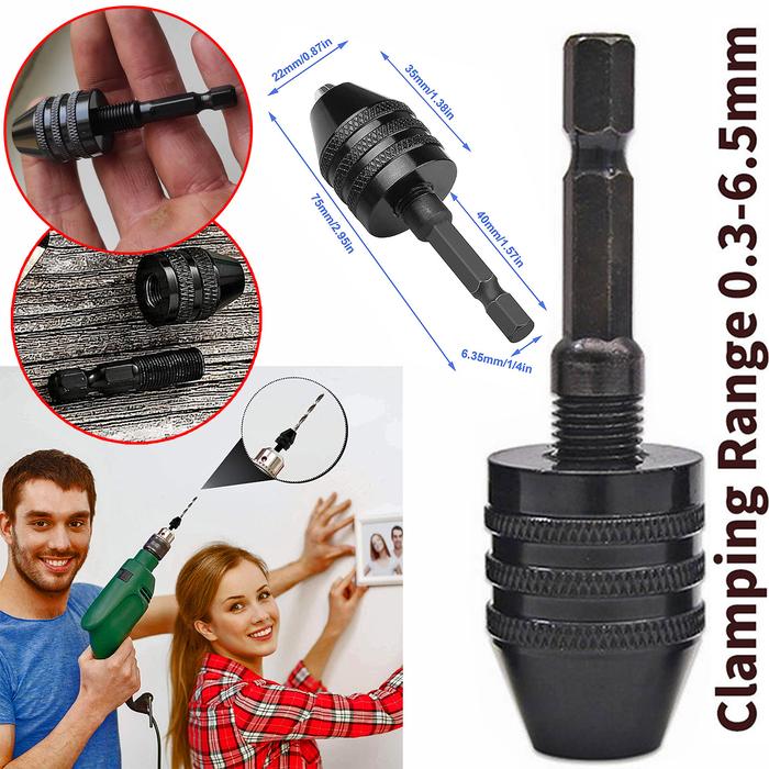 Jual Adapter Konverter Obeng Listrik Cordless ke Mata Bor Micro Drill ...