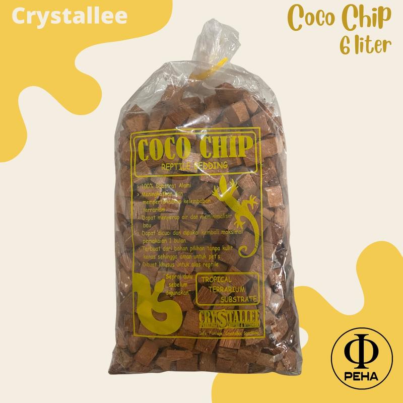 Coco Chip 6 Liter Crystalee Cocochip Alas Kandang Reptil Torto Kadal ...