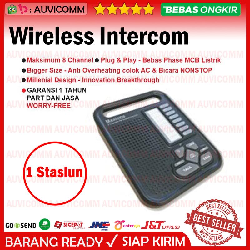 Wireless Intercom 8CH Home Office Interkom - 1 Unit - MAXTON - Shop ...