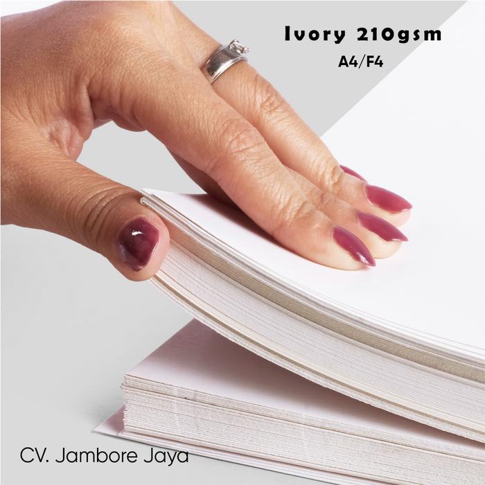 Promo Kertas Ivory Board FoodGrade / Karton Ivory 210 Gsm / 210 Gram F4 ...