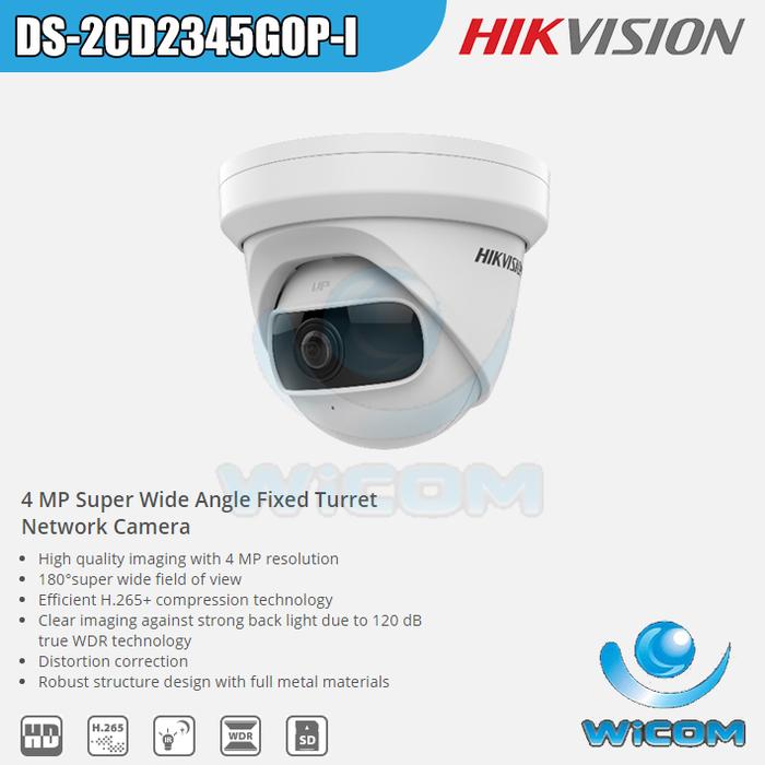 Jual Hikvision IP Cam Ultra Wide Angle 4MP DS-2CD2345G0P-I CCTV ...