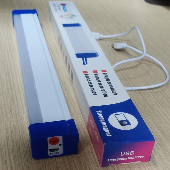 Jual Lampu LED Emergency Light Tube 40w 32cm USB Putih 6500K PHILLED ...
