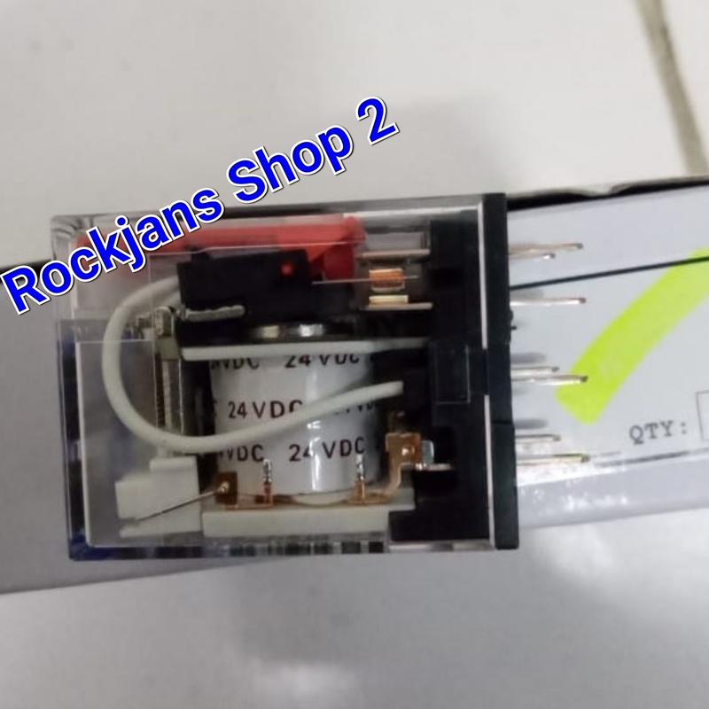 Relay OMRON MY2N-GS DC 24 V + SOCKET Original - Shop | Tokopedia