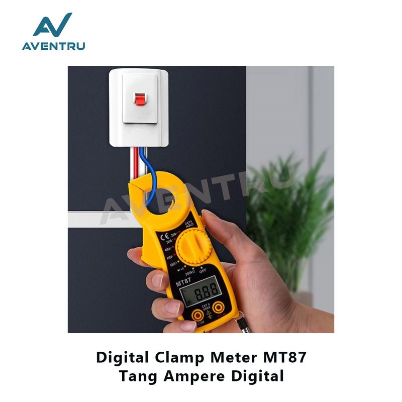 MT87 Digital Clamp Meter Tang Ampere Multimeter MT-87 Kabel Tester ...