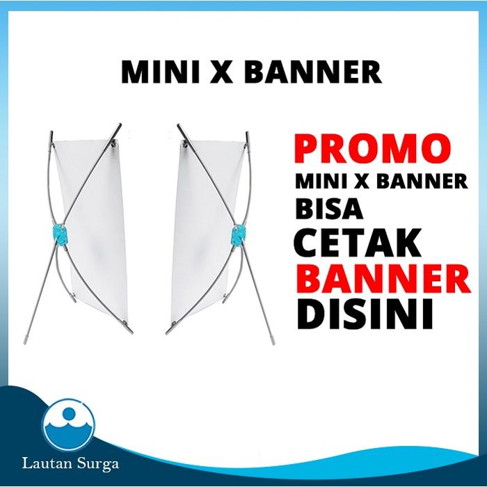 Promo Mini X Banner A3 MURAH [ IMPORTIR ] Stand Promosi Kerangka Putih ...