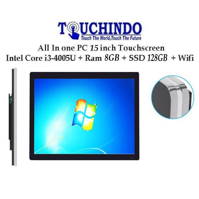 Promo Industrial Computer All in one Touchscreen 15 inch i3-4U Ram 8G ...